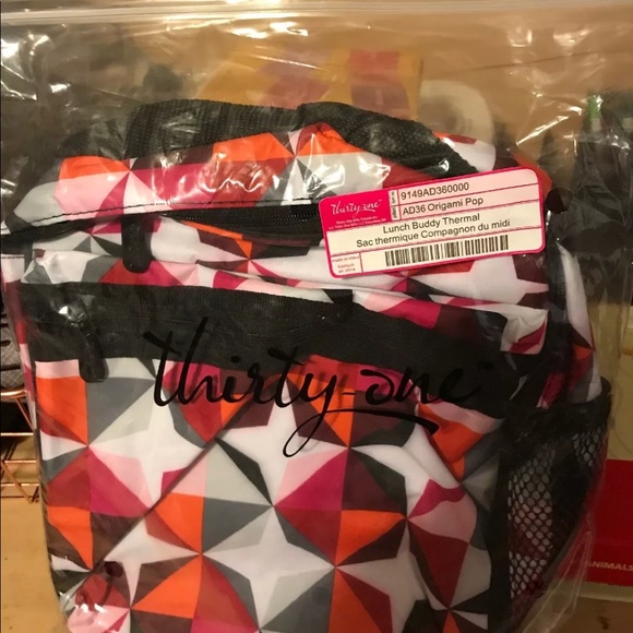 thirty-one | Bags | Thirty One Lunch Buddy Thermal Tote Origami Pop ...